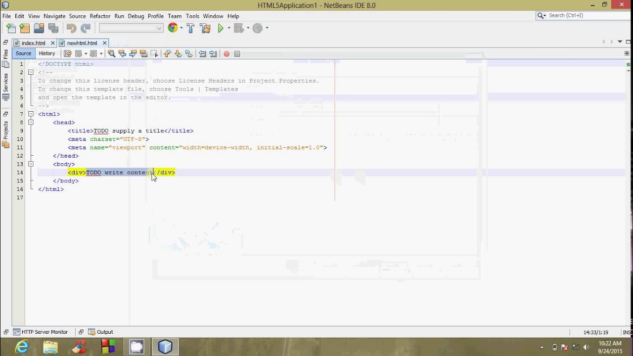 How To Change The Welcome Page For HTML Project Using Netbeans YouTube How To Change The Welcome Page For HTML Project Using Netbeans YouTube