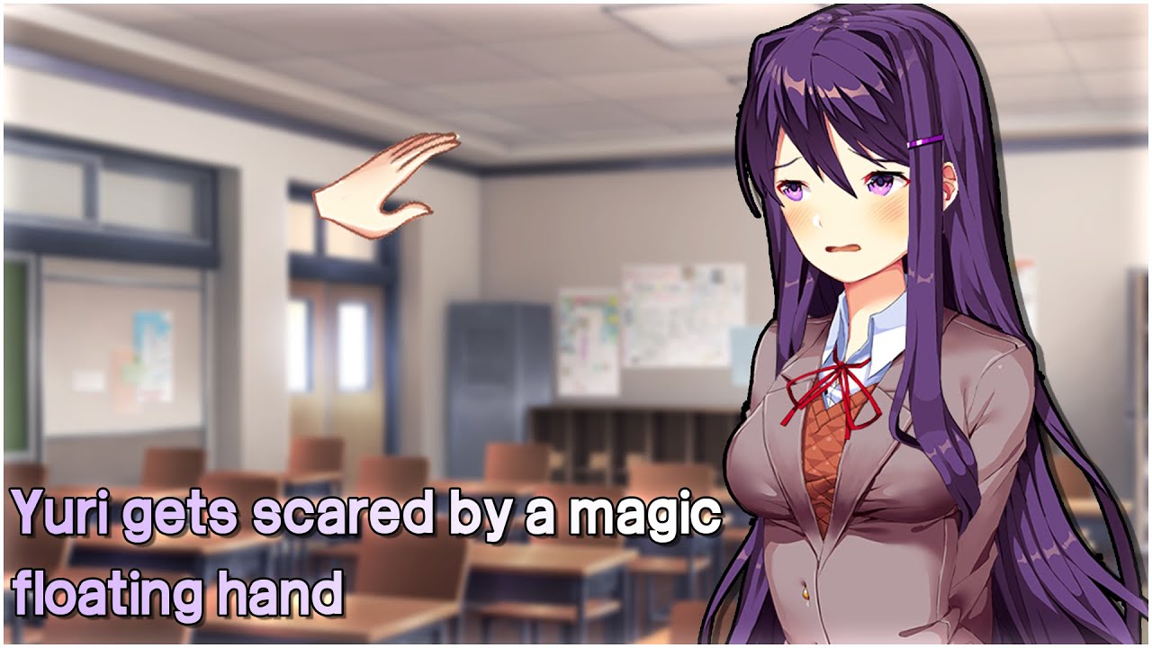 Yuri gets scared by a floating magic hand. - YouTube