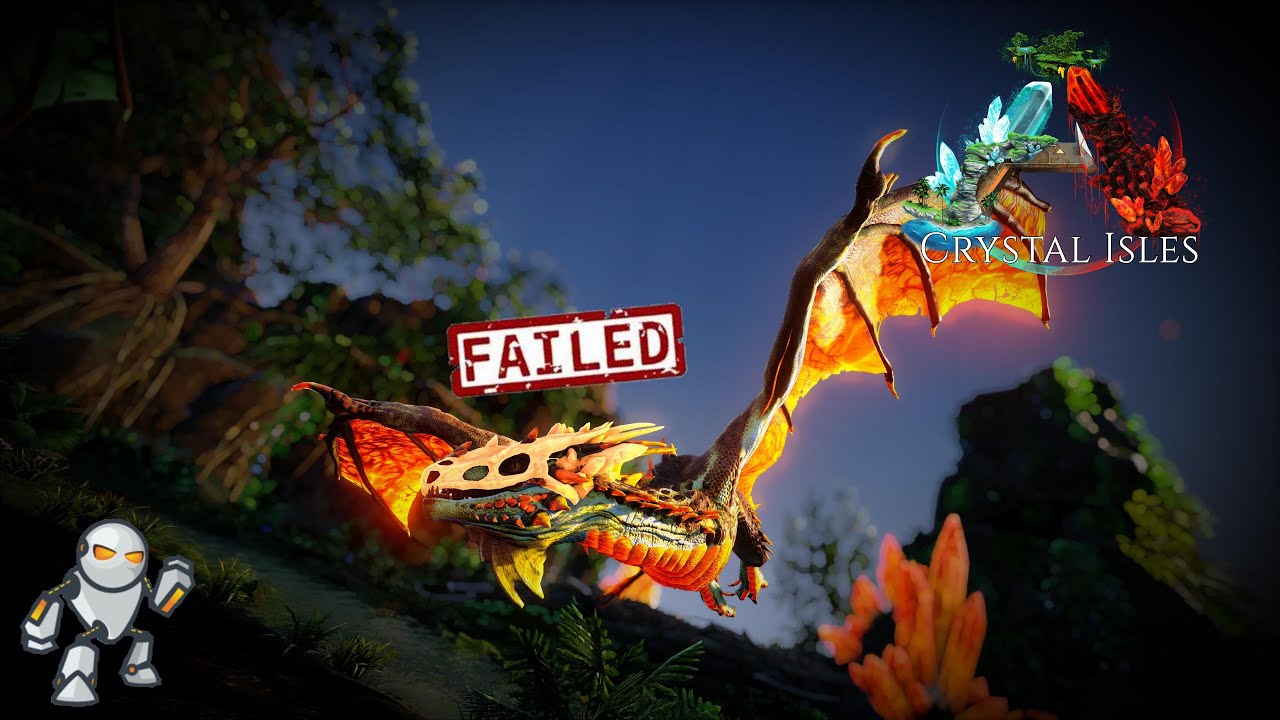 a boss glitch (Ark crystal isles) - YouTube