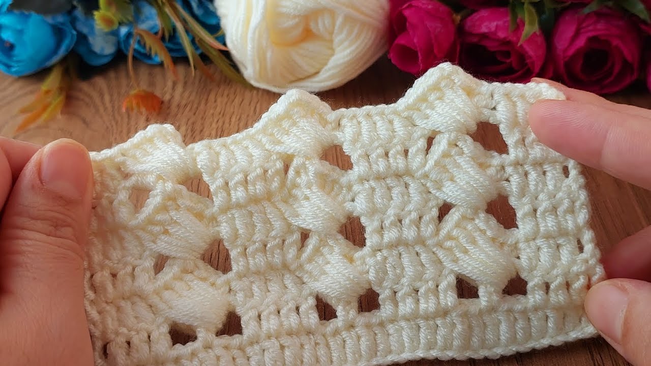 💖 The easiest and most beautiful tig knitting pattern #diy #crochet # ...