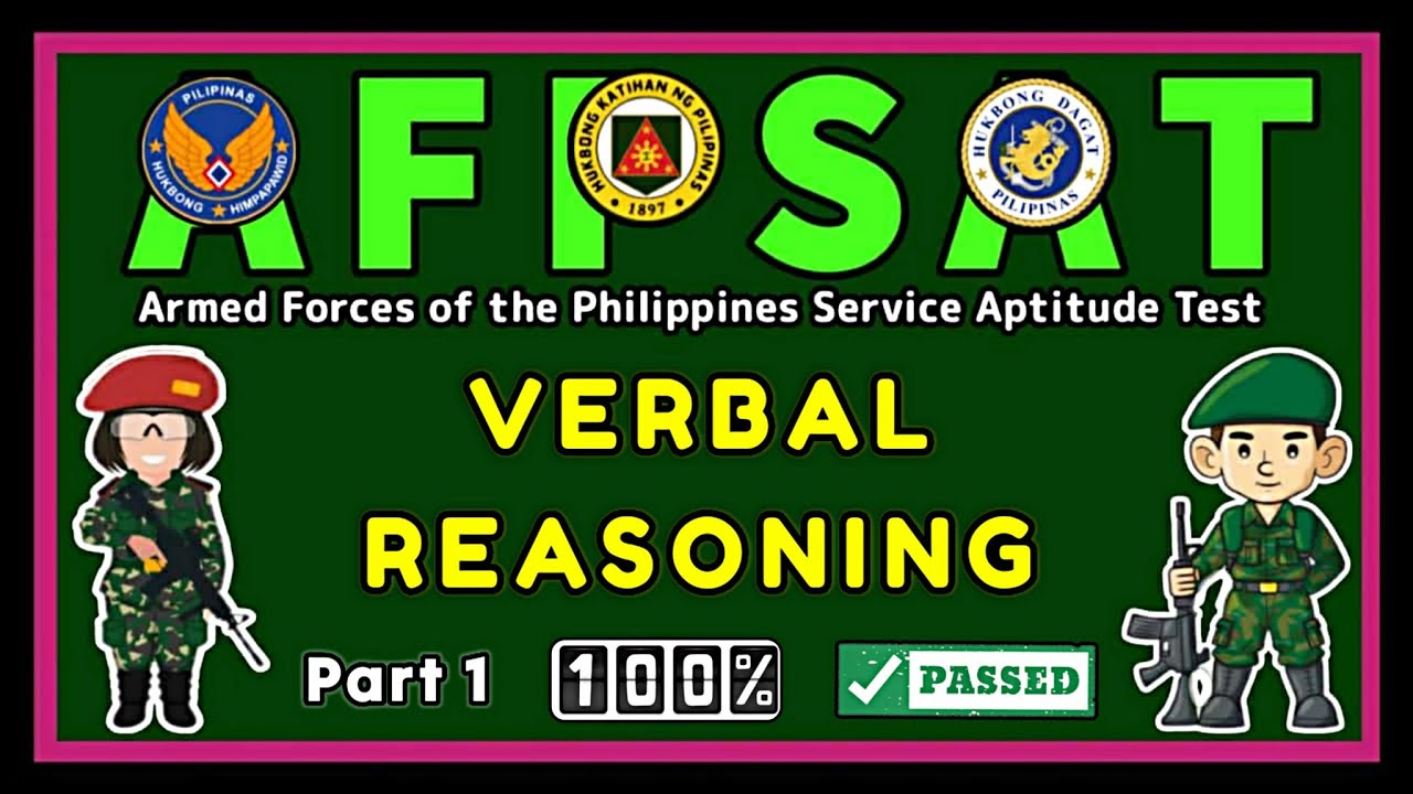 PART 1 UPDATED AFPSAT REVIEWER | VERBAL REASONING | AFP SERVICE ...