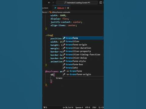 Animated Loading Screen #html #html5 #css3 #purecss #coding #buttoncss #htmlcss #webdesign # ...