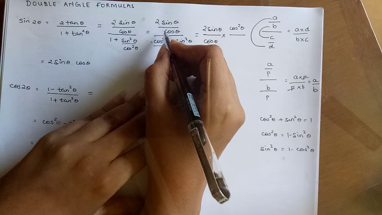 Remember ALL the double angle formulas in secs! | (sin 2θ, cos 2θ, tan ...