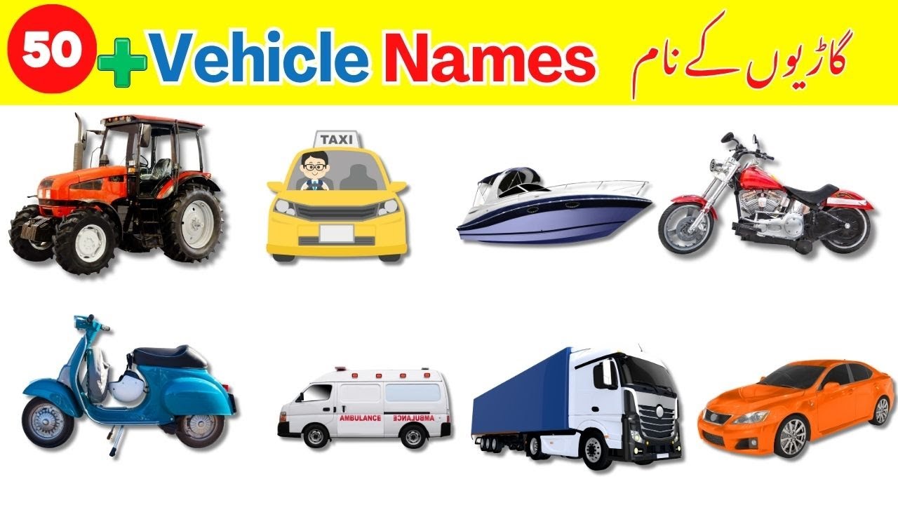 Vehicles Names for Kids | Learn Vehicle Names with Pictures & Fun ...