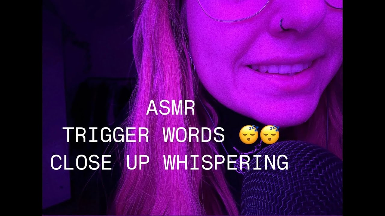 ASMR for sleep || TRIGGER WORDS || CLOSE UP WHISPERING - YouTube