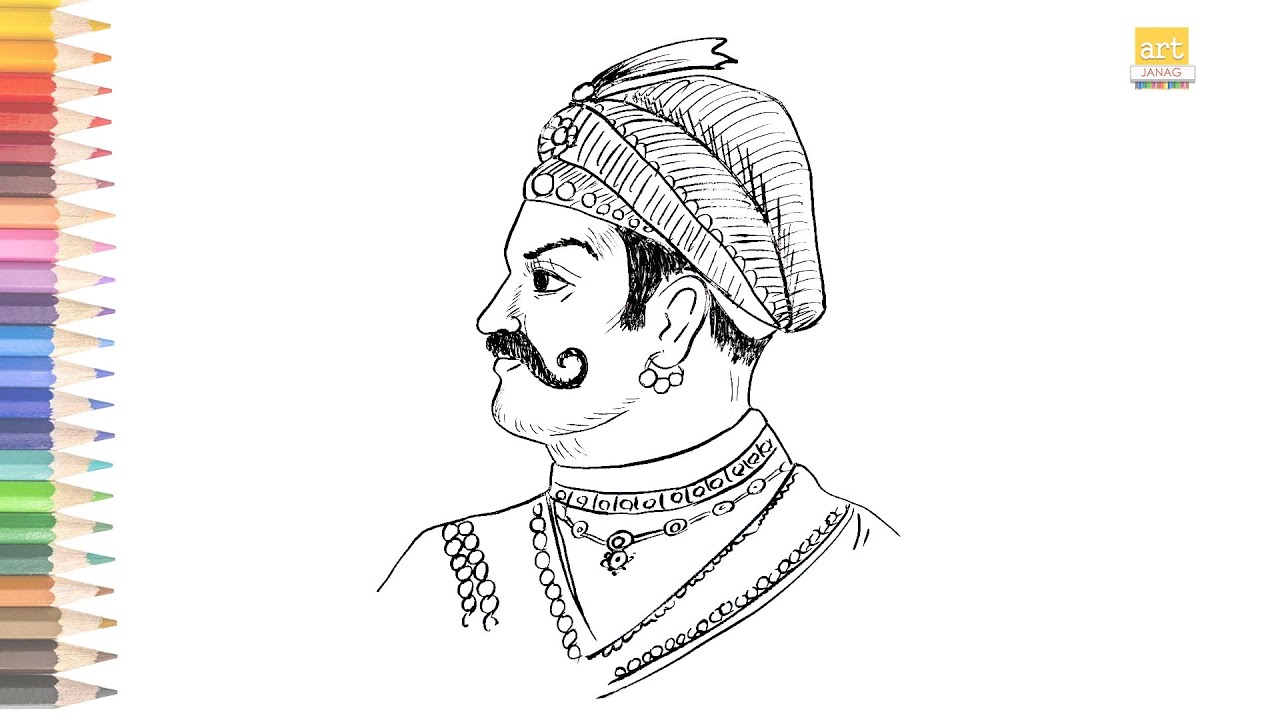 Prithviraj Chauhan outline drawing / How to draw Prithviraj Chauhan ...