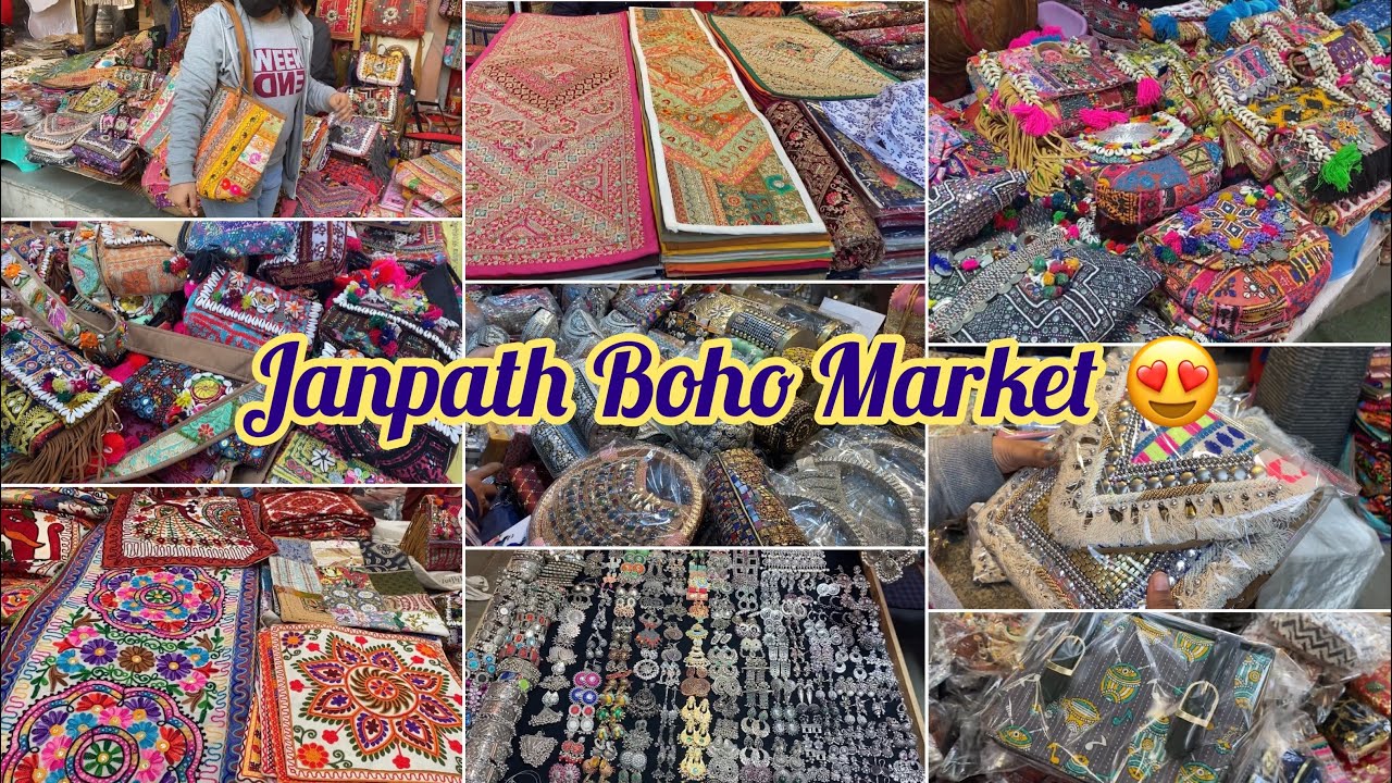 Janpath Market, Delhi || Boho Lane, Janpath || Latest Collection 2022 ...