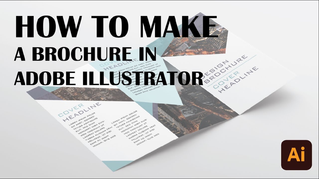 How to make a brochure in Adobe Illustrator - YouTube