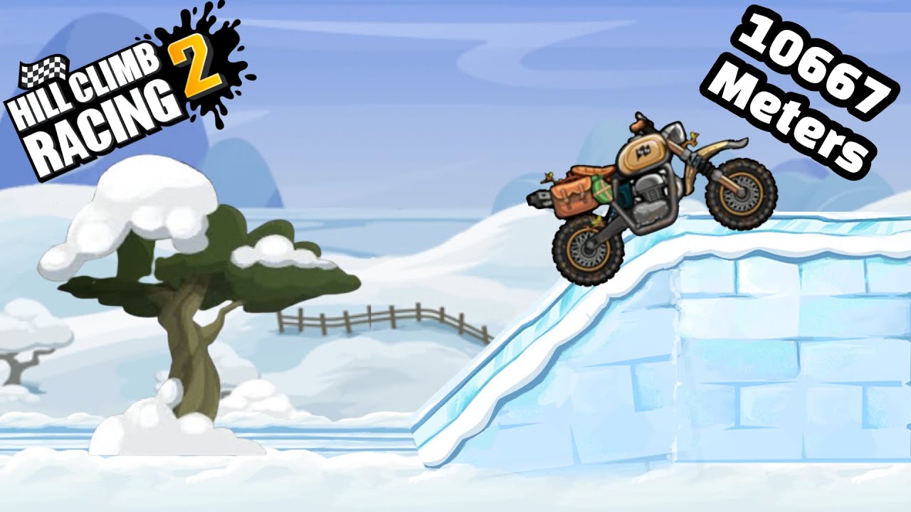 10667 Meters In Winter With MOTOCROSS - Hill Climb Racing 2 - YouTube