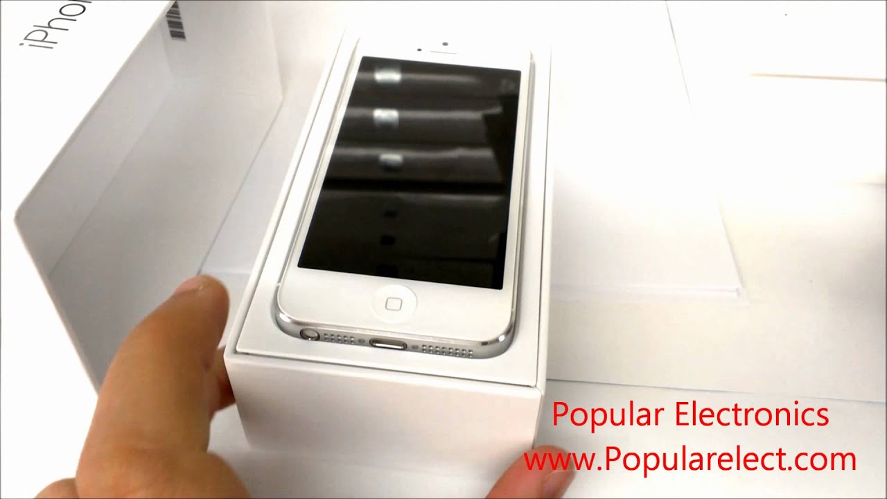 Apple Iphone 5 Unlocked GSM SmartPhone - Popularelect.com - YouTube