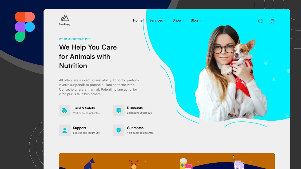 How To Make a Pet Care Service Website Using Figma for Beginners Step By Step | Figma Tutorials ...