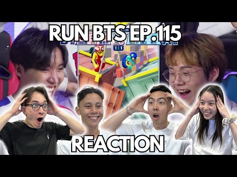 Run BTS! EP.115 {League Of Number} BTS & T1 REACTION!!