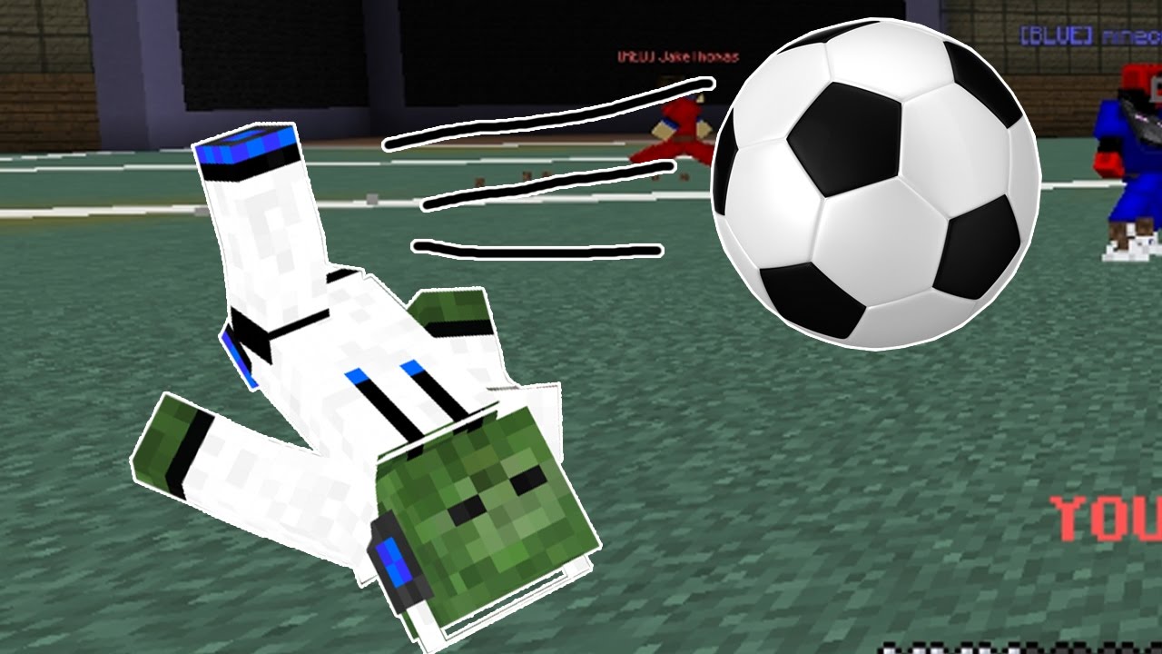 Minecraft FOOTBALL! EL COJO FUTBOLISTA! - YouTube