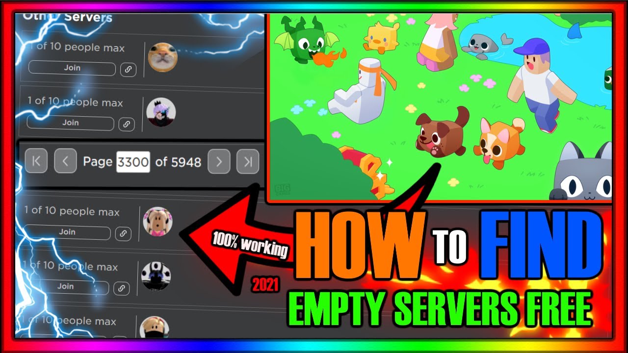 How To Find Empty Servers In PET SIMULATOR X FREE VIP SERVERS YouTube How To Find Empty Servers In PET SIMULATOR X FREE VIP SERVERS YouTube