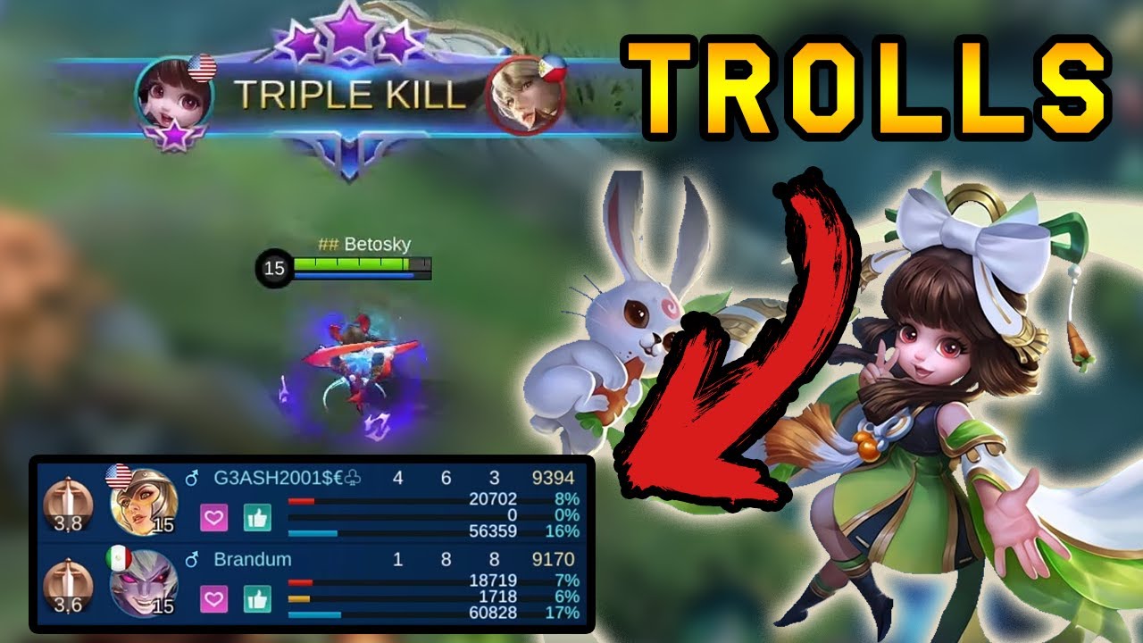 Top Global Change Carrying TWO TROLLS | Mobile Legends - YouTube