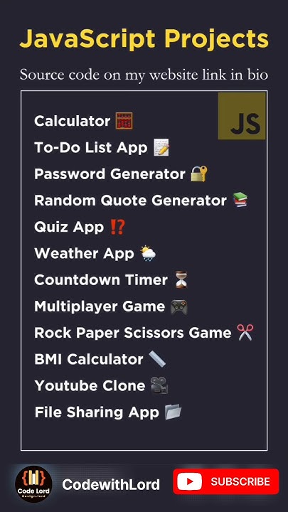 Javascript Project You Should Do Viral Trending Shorts Youtube Youtubeshorts Html5css3
