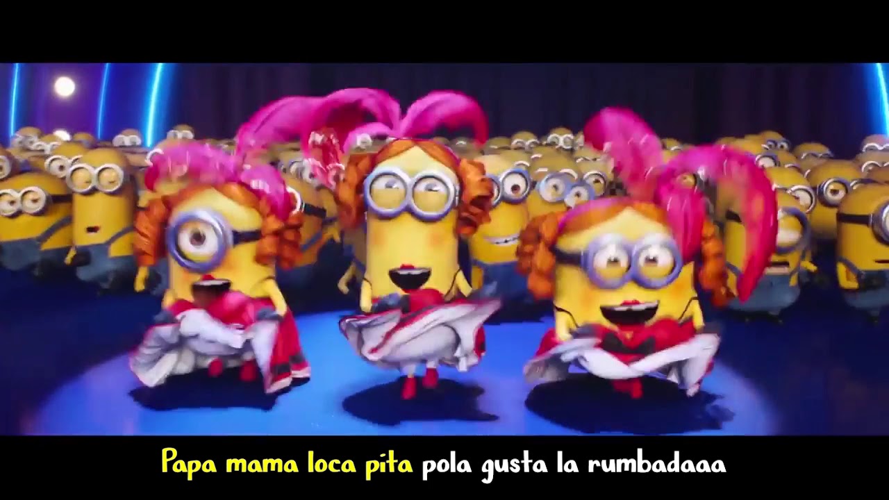 MINIONS singing - DESPICABLE ME 3 (lyric video) - YouTube