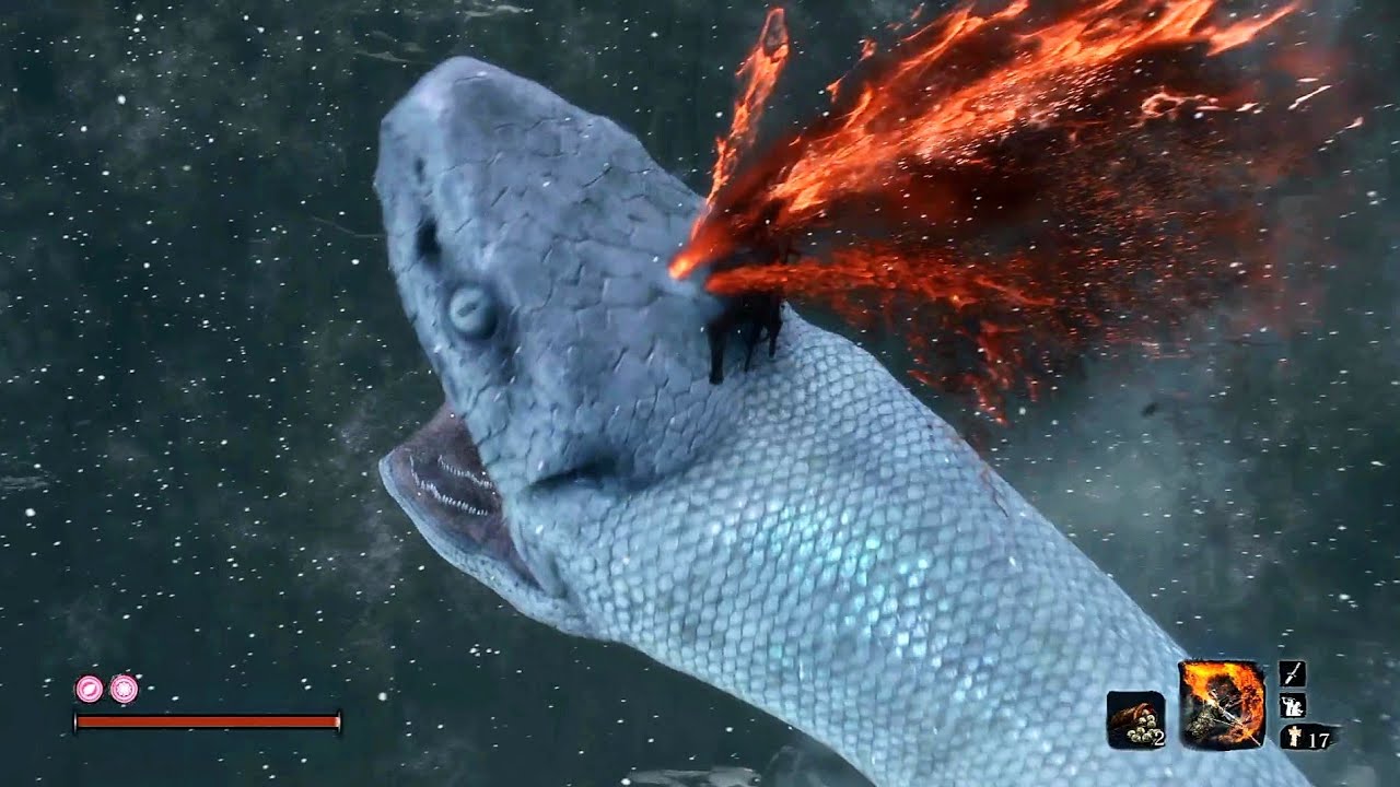 Killing The Great Serpent in Sekiro: Shadows Die Twice - YouTube