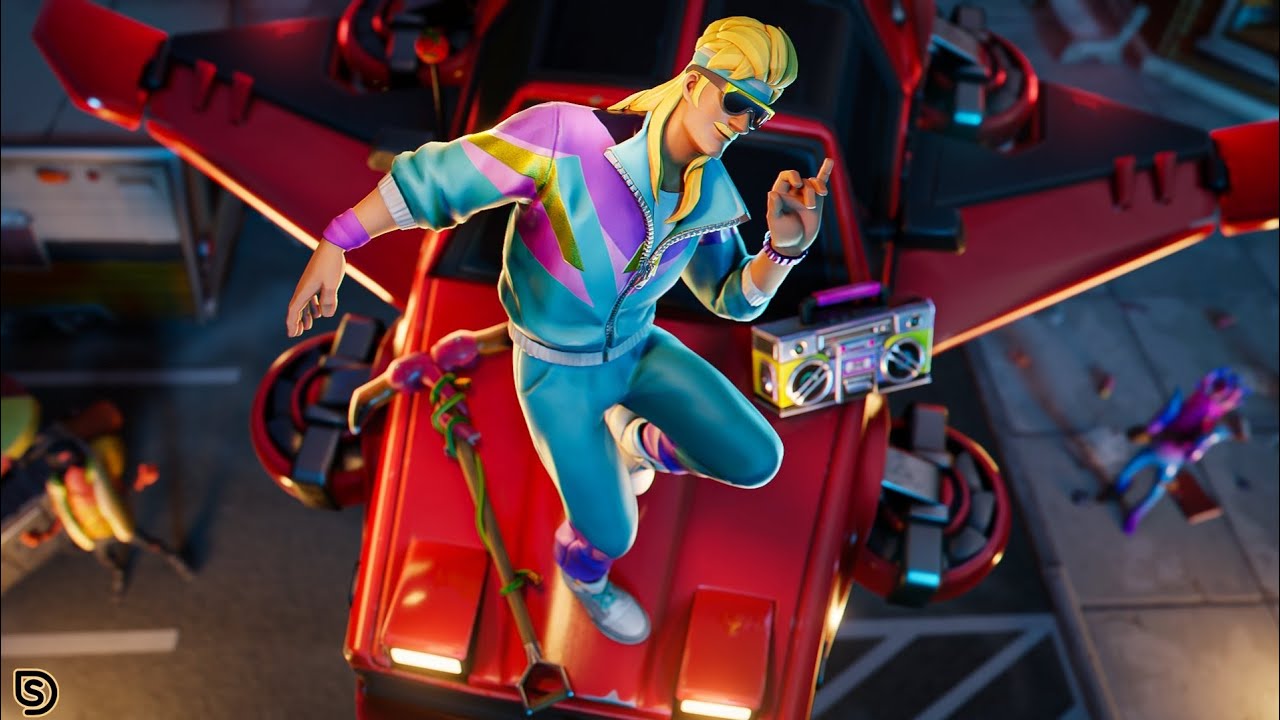 Fortnite Item Shop Squatting Dog's Locker Bundle and Peely Bundle - YouTube