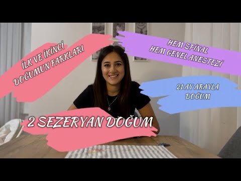 2 SEZERYAN DOĞUM HİKAYEM | SPİNAL ANESTEZİ VE GENEL ANESTEZİ İLK DOĞUM VE İKİNCİ DOĞUMUN FARKI