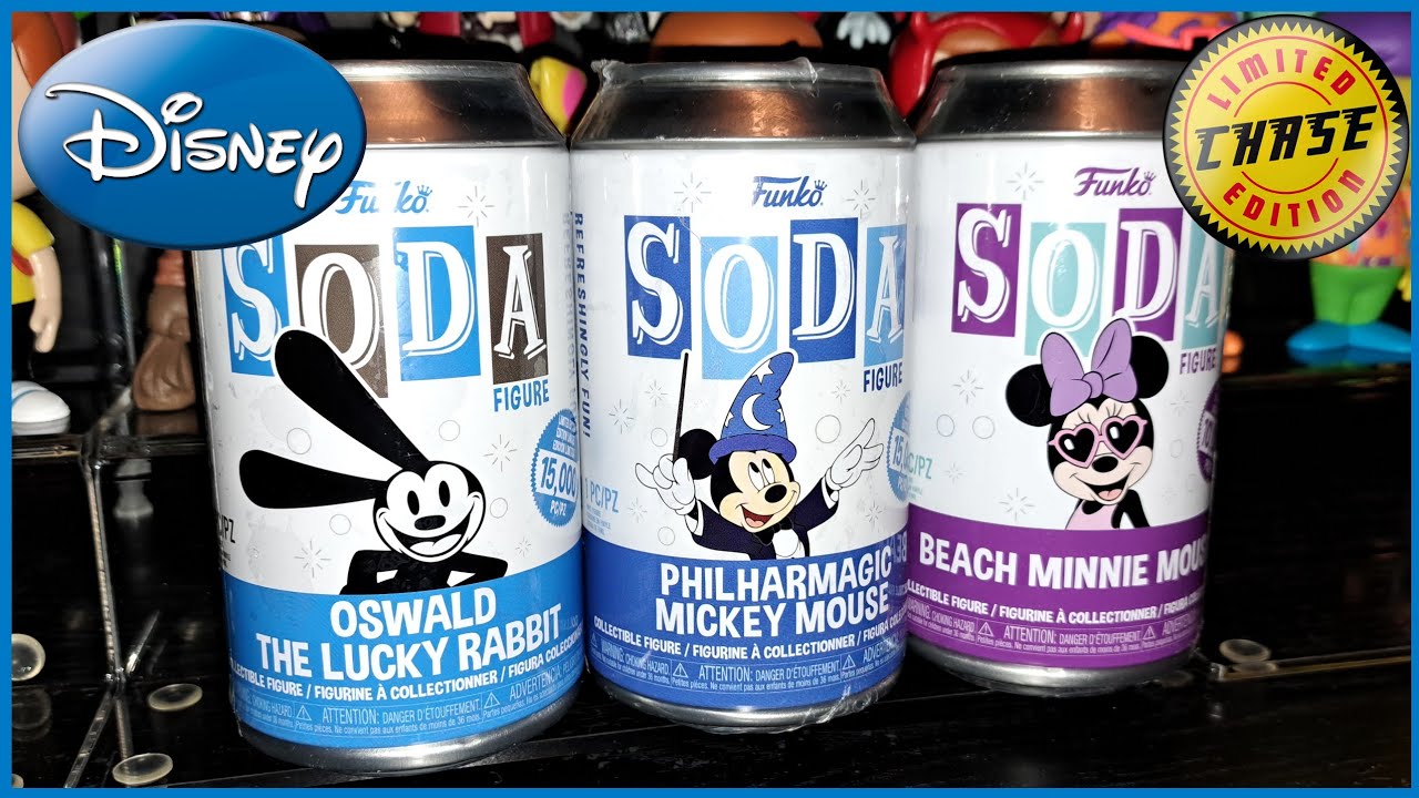 Poppin' the Top on Funko Sodas! Chase? Mickey Mouse, Oswald the Lucky ...