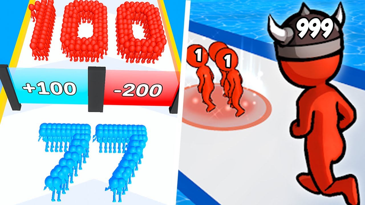 ⭐Tiktok Games Crowd Number x Crowd Tower - All Levels Satisfying Mobile ...