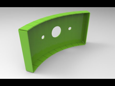 Sheet Metal Circular Profile Bend - Viewers Requested #1 #skytech #solidworks