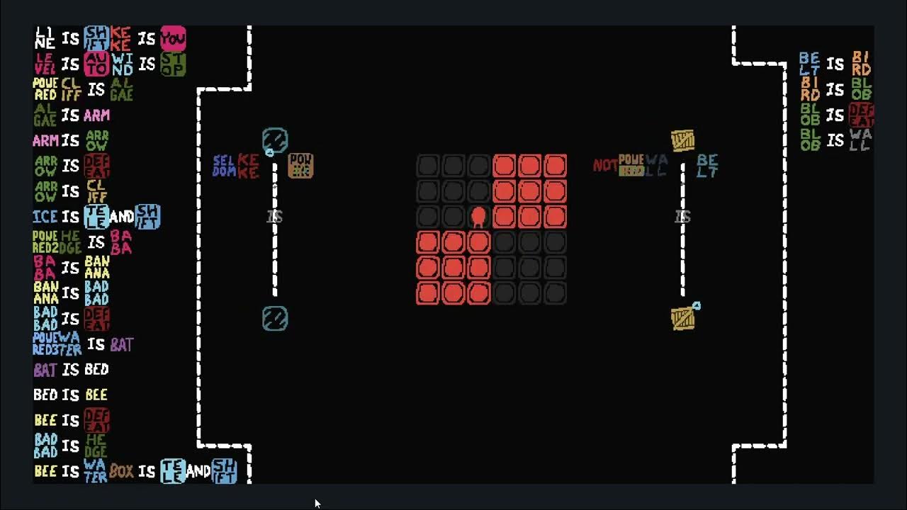 Baba is You; Mini Game 1 Don't Fry Keke / Avoid the Panels make stuff besides puzzles - YouTube