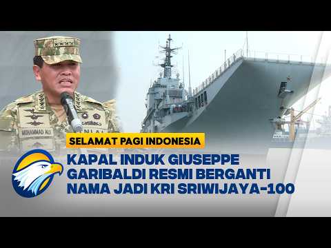 Upacara Peresmian Kapal Induk Giuseppe Garibaldi Menjadi KRI Sriwijaya-100 [Selamat Pagi Indonesia]