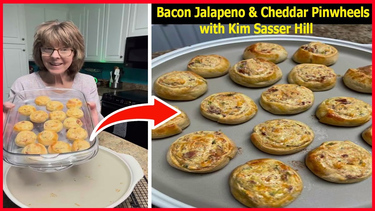 Bacon Jalapeno & Cheddar Pinwheels | Jalapeno bacon cheddar with Kim ...