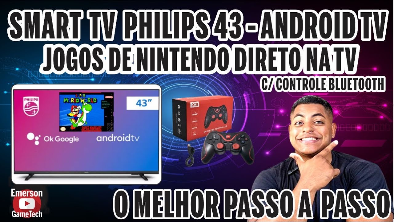 SMARTTV PHILIPS 43 - JOGOS DE SUPER NINTENDO DIRETO NA TV - COM ...