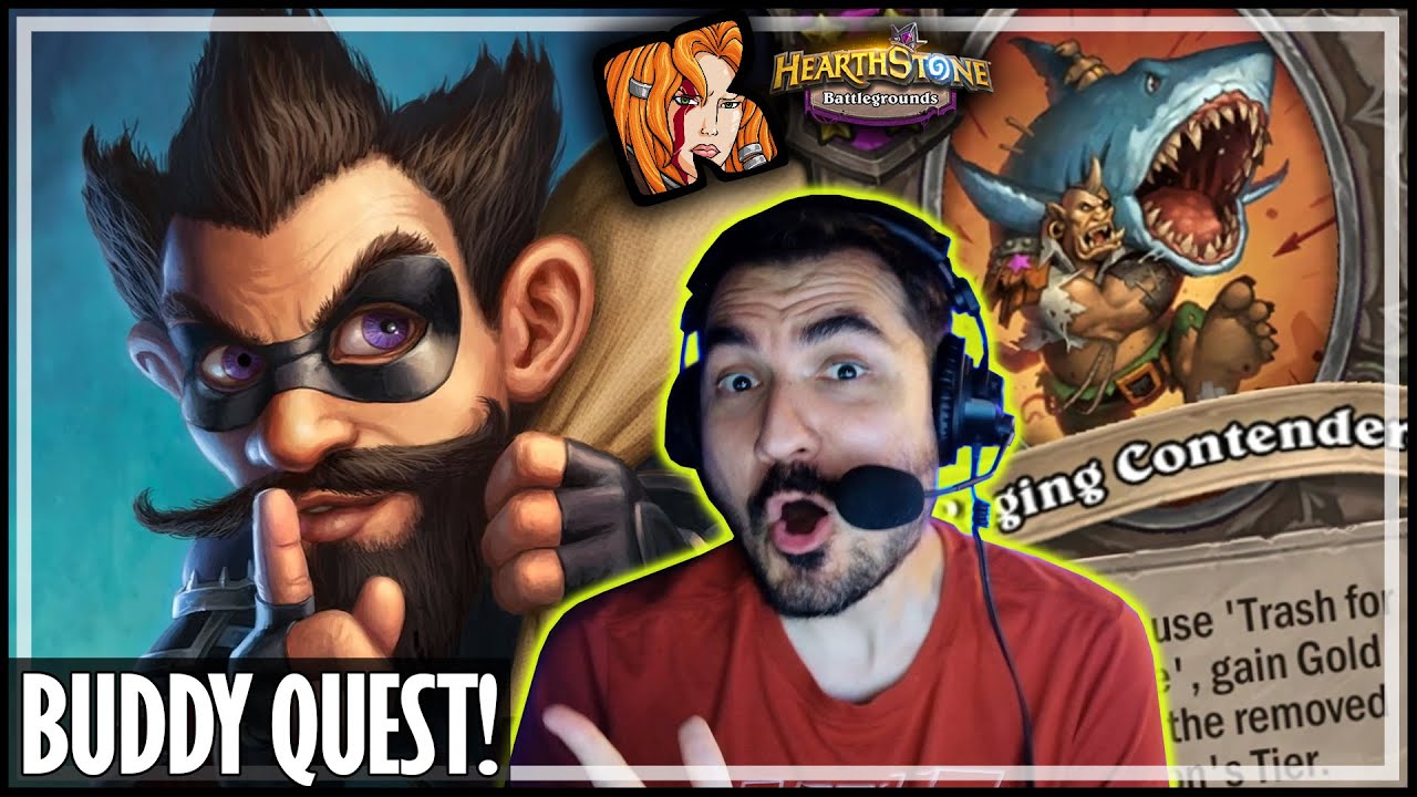 I GOT THE SECRET BUDDY QUEST! - Hearthstone Battlegrounds - YouTube
