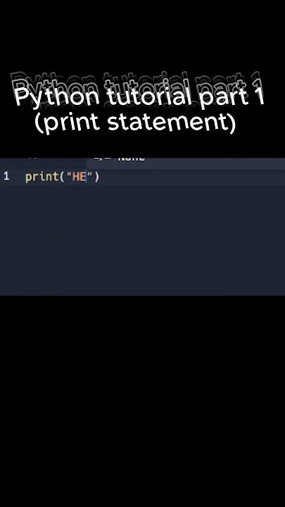 Python tutorial part 1 (ALL Python Programmers Should Know This!!) #python #programming #coding ...