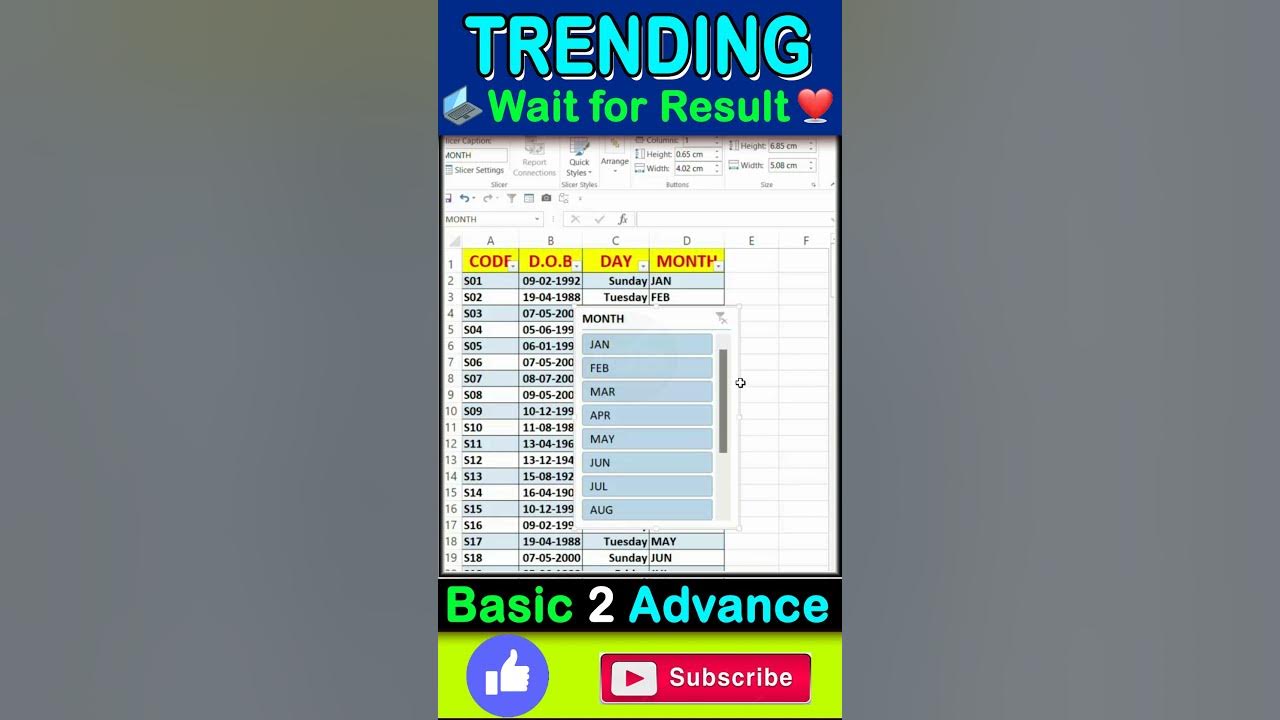 DATA ENTRY SLICER IN EXCEL #tutorial #excel #exceltraining #exceltips #exceltutorial # ...