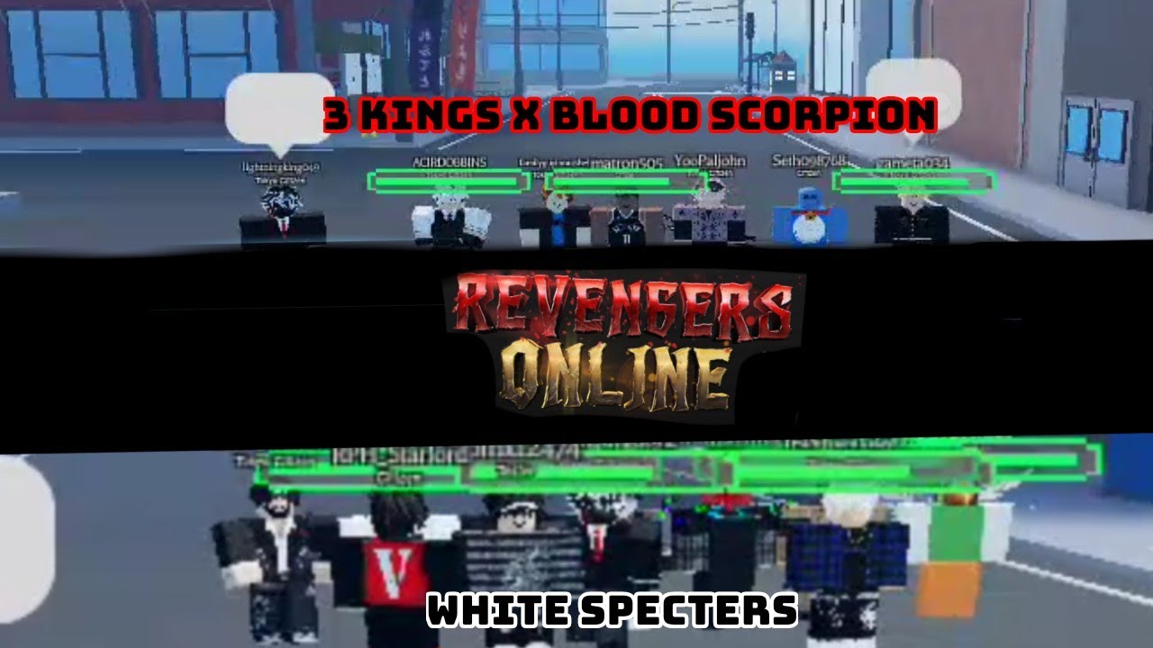 Roblox Revengers Online War: 3 Kings × Blood Scorpion (Top Members) Vs ...