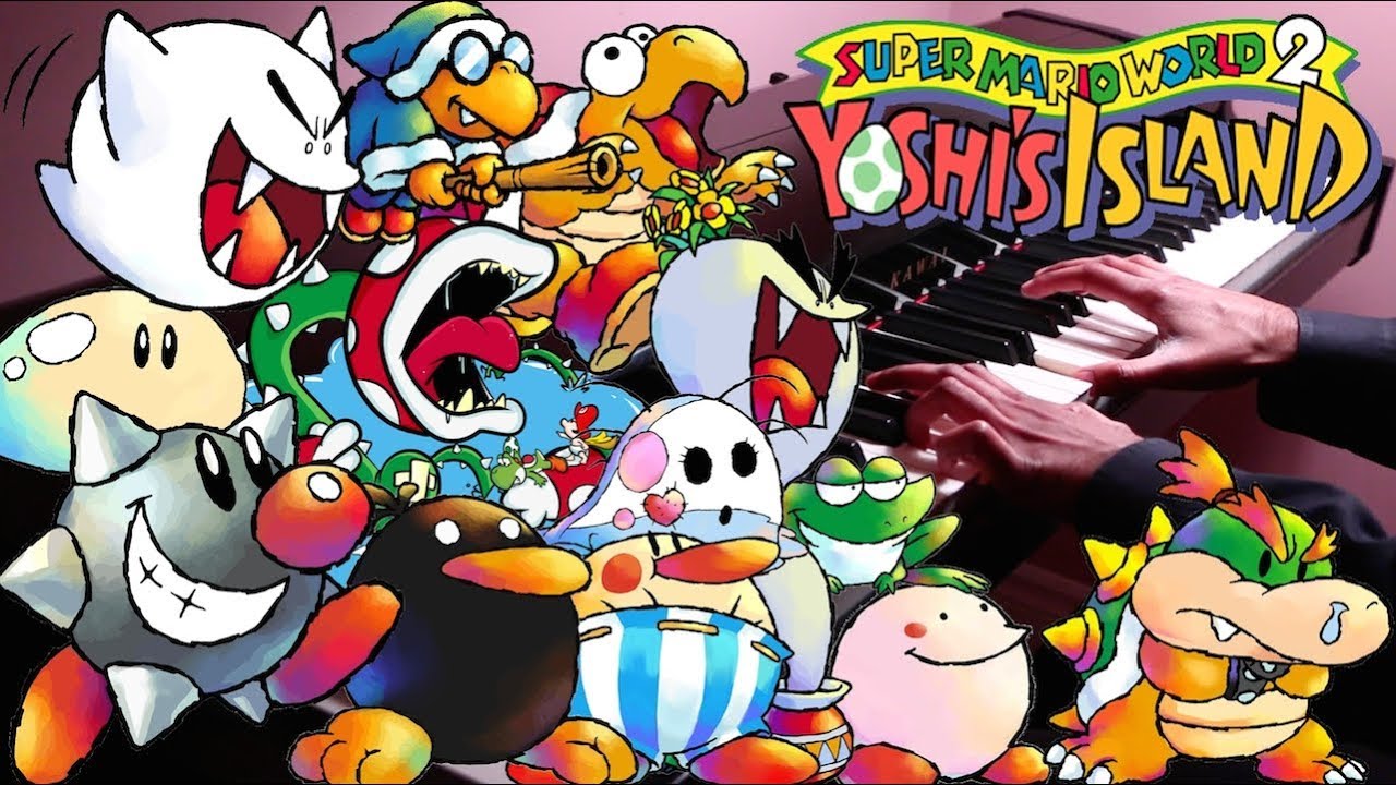 Super Mario World 2: Yoshi's Island - Castle & Fortress - Piano - YouTube