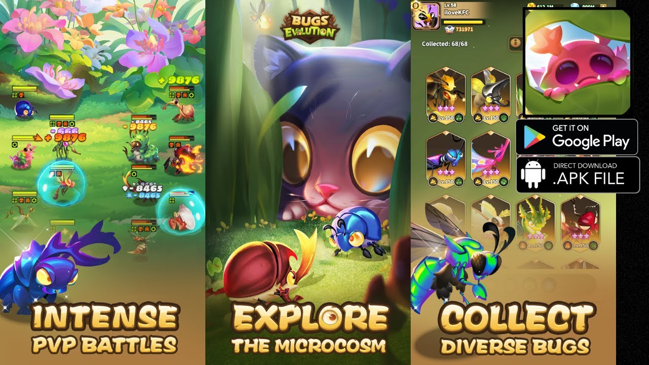 Bugs Evolution Gameplay Android APK - YouTube