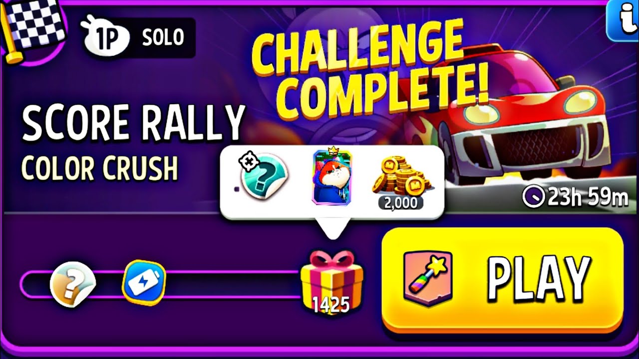color crush score rally solo challenge | match masters | color crush ...