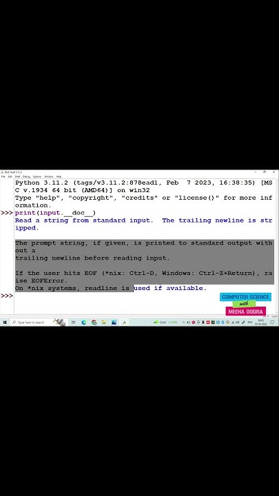 Use Doc Attribute To Display The Docstring Of A Python Function Or