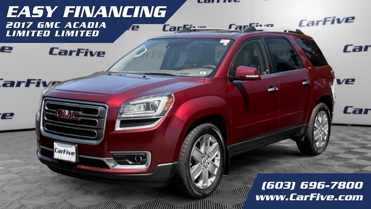 CarFive - Red 2017 GMC Acadia Limited Limited SUV - AWD - Gasoline - 8 ...