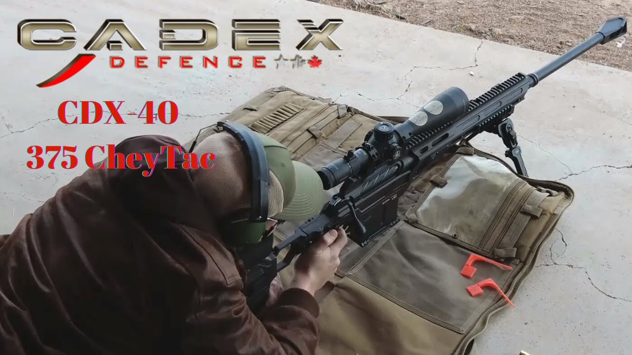 Cadex CDX-40 Shadow Precision 375 CheyTac! - YouTube