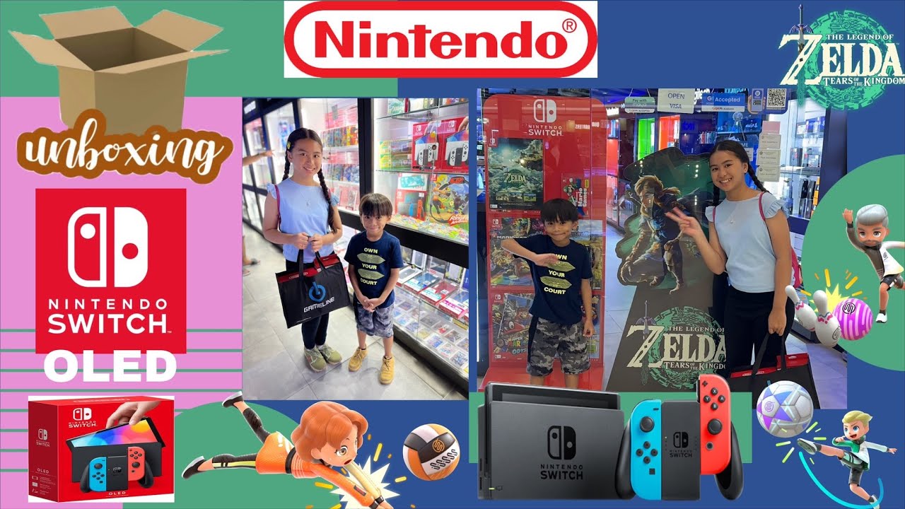 Nintendo Switch OLED Unboxing 2023 (+ accessories and game play) Quick ...