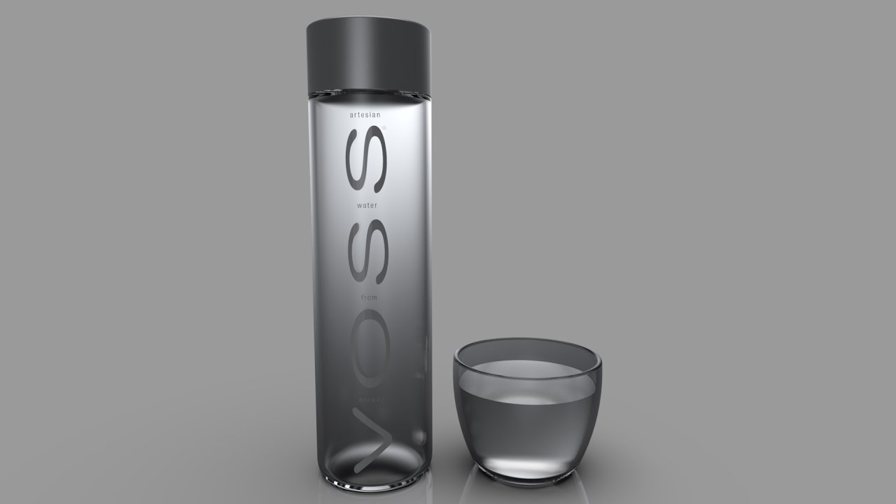 SolidWorks Visualize Tutorial: VOSS Water Bottle Render - YouTube