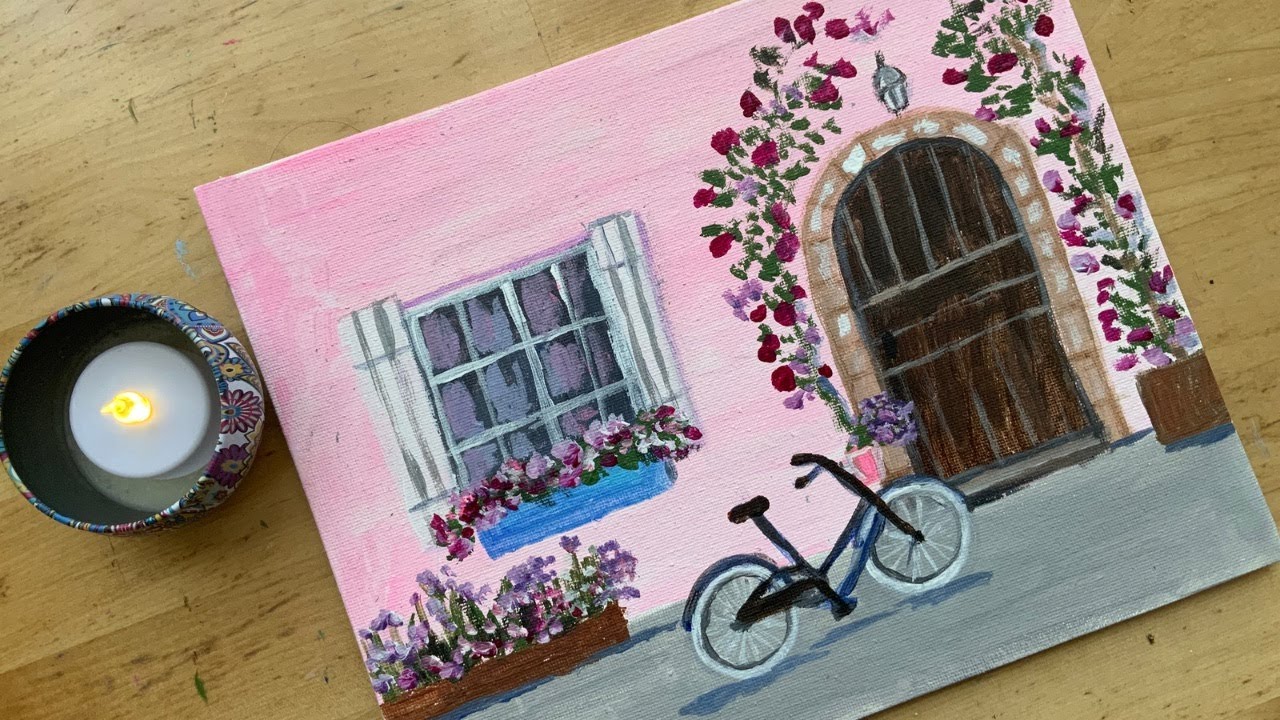 How to Paint a Bike with Acrylic Tutorial / Michelle Art #70 - YouTube