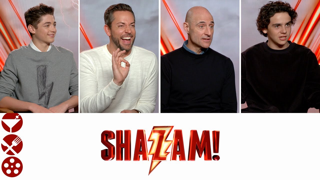 SHAZAM! (2019) Interview with Zachary Levi, Mark Strong, and the Cast ...