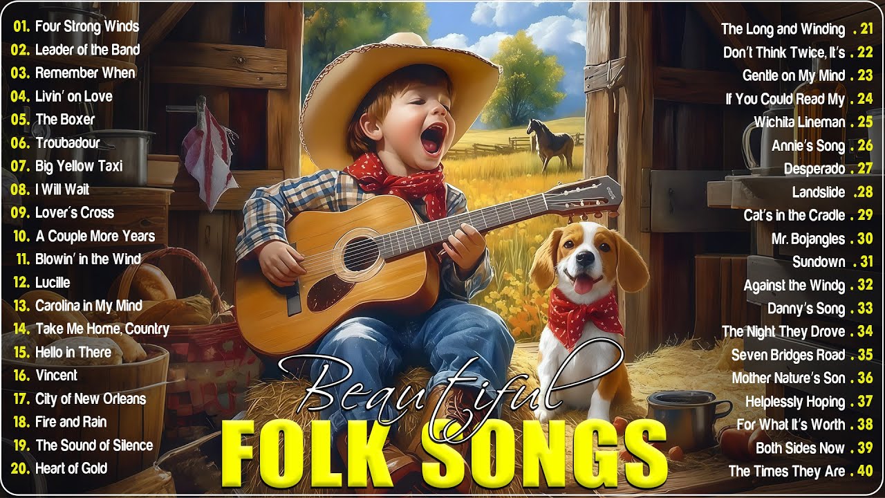 Beautiful Folk Songs - Folk & Country Music Collection 60's 70's - Folk ...