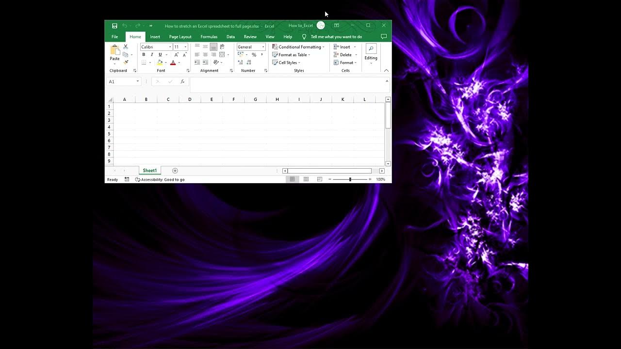 How To Stretch An Excel Spreadsheet To Full Page YouTube how-to-stretch-an-excel-spreadsheet-to-full-page-youtube