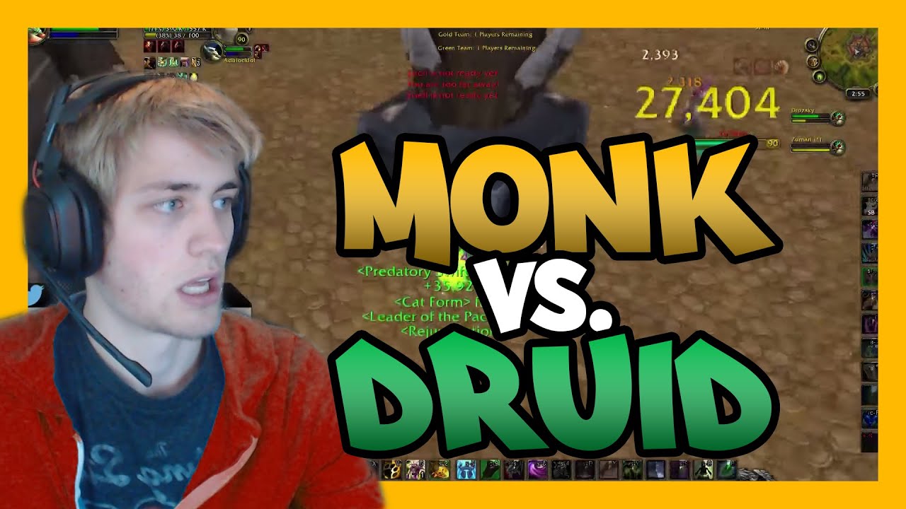 Battle of the ....... Monk VS Druid - YouTube