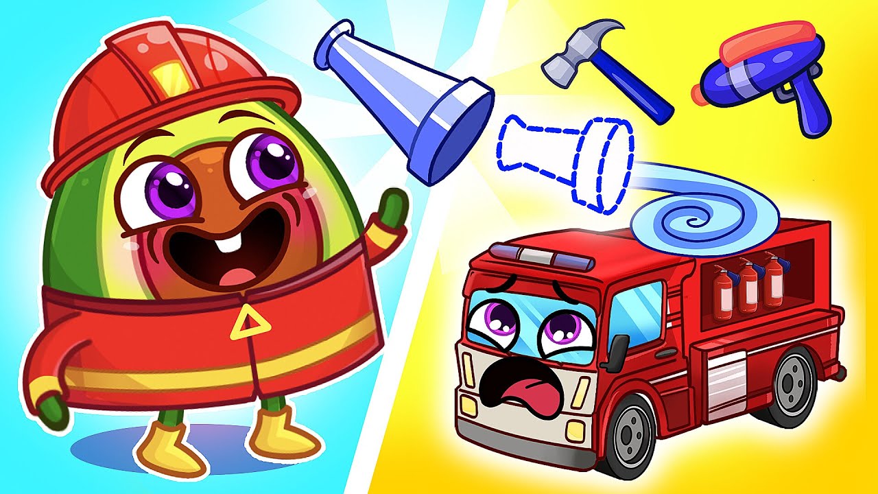 Fire Truck Song 🚒👨‍🚒 I Want To Be A Firefighter🔥 II Kids Songs by ...