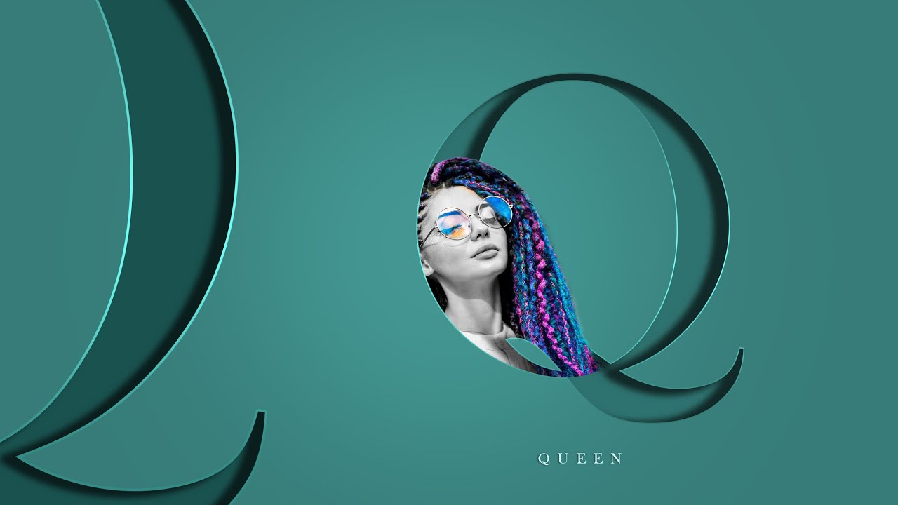 Letter (Q) Portrait Design Tutorial in Photoshop | Tutorial for ...